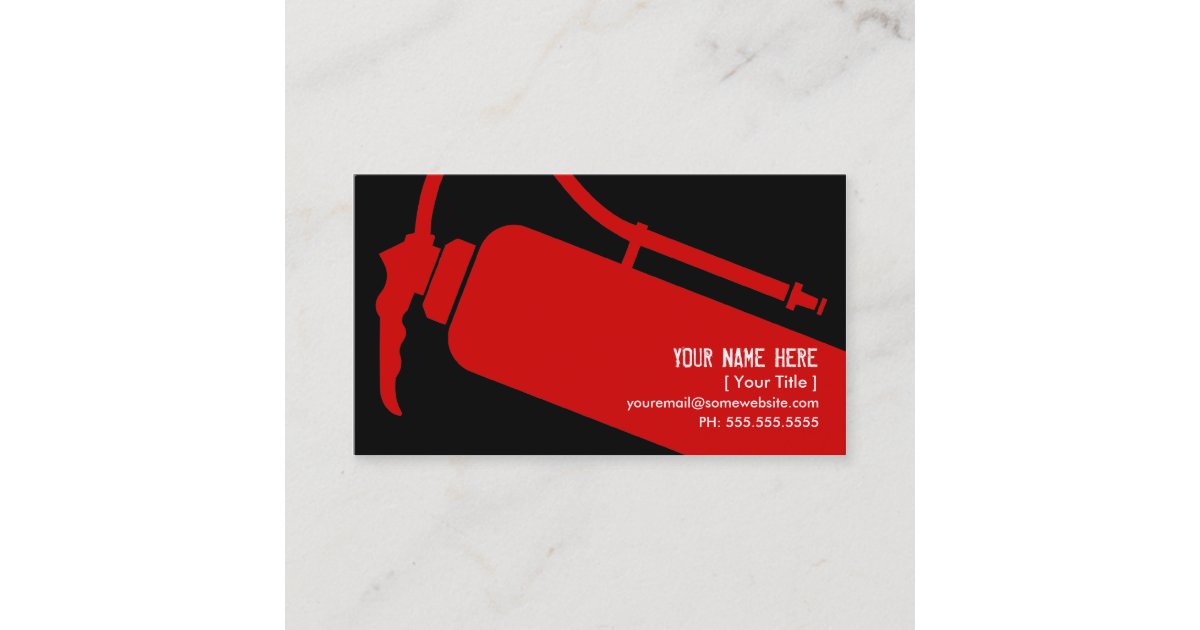 firefighter business card | Zazzle