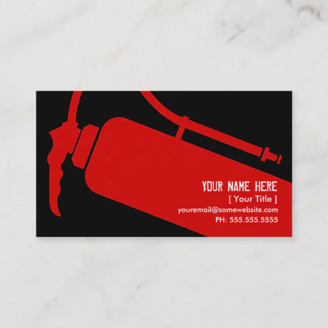 firefighter business card | Zazzle