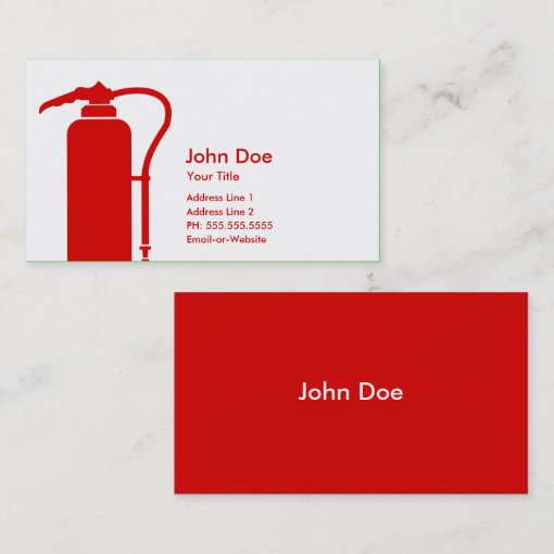 firefighter business card | Zazzle