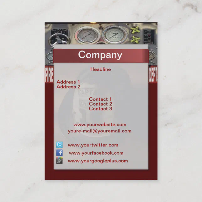 Firefighter Business Card | Zazzle
