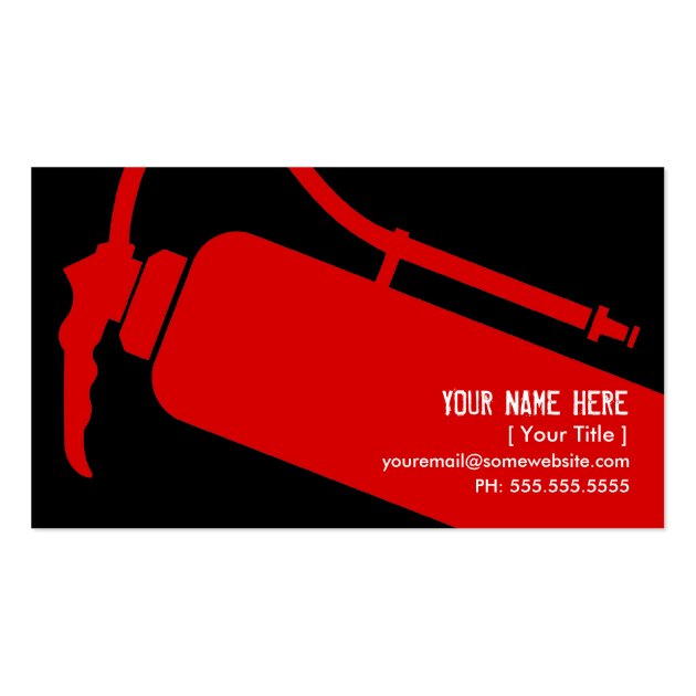 firefighter business card template