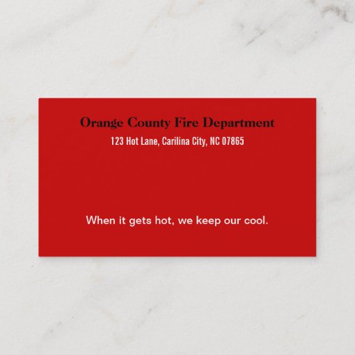 Firefighter Business cards | Zazzle