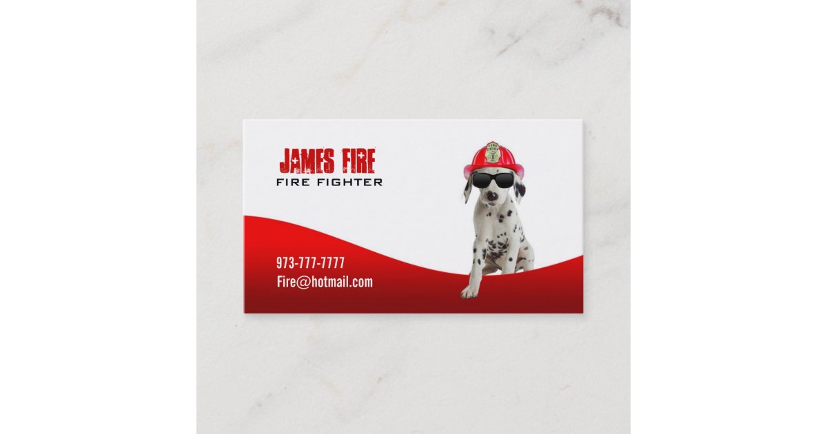 Firefighter Business cards | Zazzle