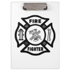 Firefighter Styled Distressed USA Flag Customized Clipboard | Zazzle.com