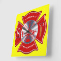 Firefighter Clock | Zazzle