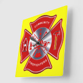 Firefighter Clock | Zazzle