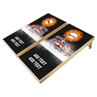 Firefighter Cornhole Set | Zazzle