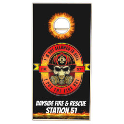 FIREFIGHTER CORNHOLE SET | Zazzle