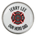 Firefighter Custom Text Name Personalized Golf Ball Marker | Zazzle