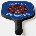 Firefighter Custom Text Name Personalized Pickleball Paddle | Zazzle