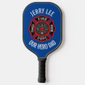 Firefighter Custom Text Name Personalized Pickleball Paddle | Zazzle