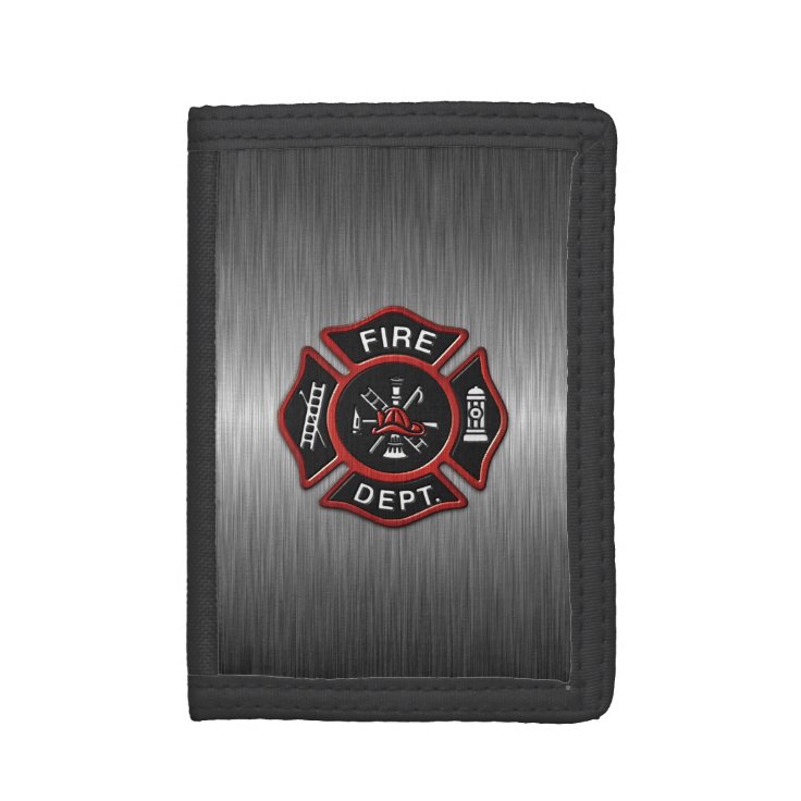 Firefighter Deluxe Trifold Wallet | Zazzle