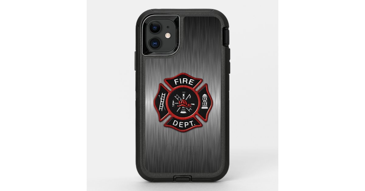 Firefighter Emblem Red Otterbox iPhone Case | Zazzle