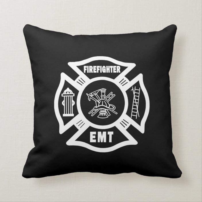 Firefighter EMT Throw Pillow | Zazzle.com