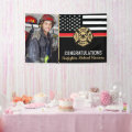 Firefighter Fire Academy Graduation Flag Photo Banner | Zazzle