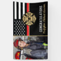 Firefighter Fire Academy Graduation Flag Photo Banner | Zazzle
