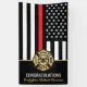 Firefighter Fire Academy Red Line Flag Graduation Banner | Zazzle