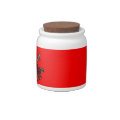 Firefighter Fire and Rescue Department Emblem Candy Jar | Zazzle