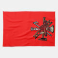 Firefighter Fire and Rescue Department Emblem Kitchen Towel | Zazzle