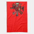 Firefighter Fire and Rescue Department Emblem Kitchen Towel | Zazzle