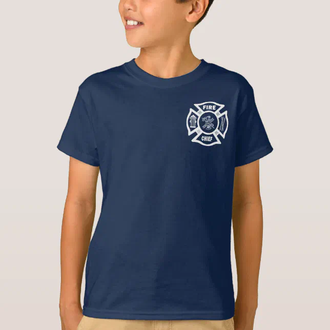 Firefighter Fire Chief T-Shirt | Zazzle