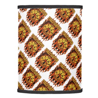 Firefighter Fire Department Badge and Flag Lamp Shade | Zazzle
