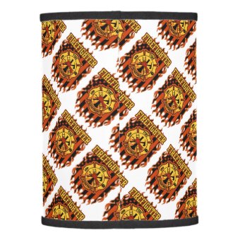 Firefighter Fire Department Badge and Flag Lamp Shade | Zazzle