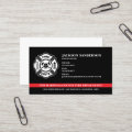 Firefighter Fire Department Custom Logo Business Card | Zazzle