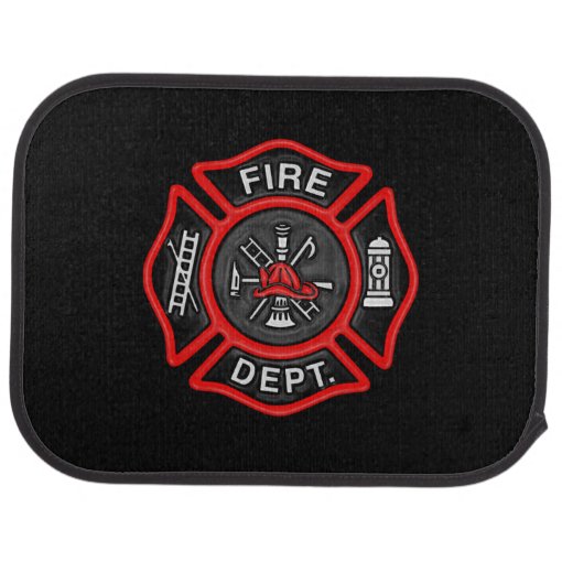 Firefighter/Fire Department Fireman Personalized Car Mat | Zazzle