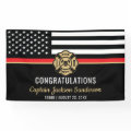 Firefighter Fire Department Fireman Retirement Banner | Zazzle