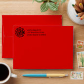 Firefighter Fire Department Flames Red Envelope | Zazzle