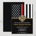 Firefighter Fire Department Retirement Fireman Invitation | Zazzle