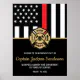 Firefighter Fire Department Retirement Party Poster | Zazzle