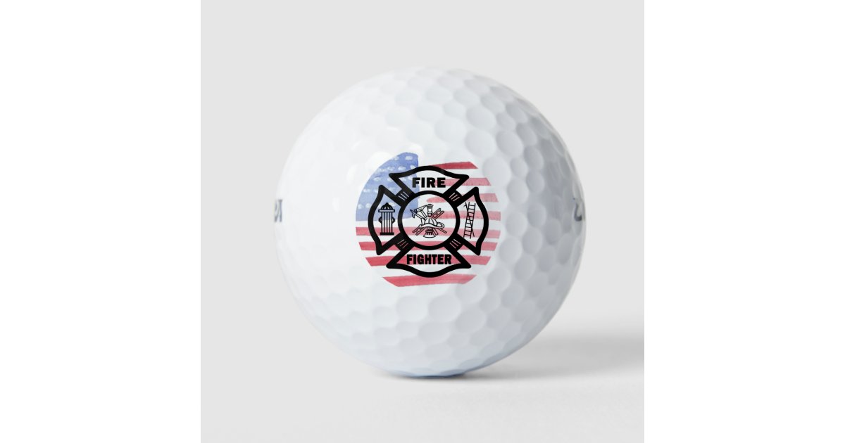 Firefighter Fire Dept Golf Balls | Zazzle