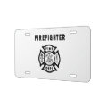 Firefighter Fire Dept License Plate | Zazzle