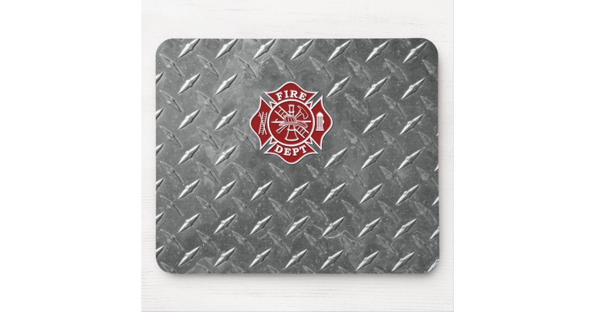 Firefighter / Fire Dept Maltese Cross Mousepad | Zazzle