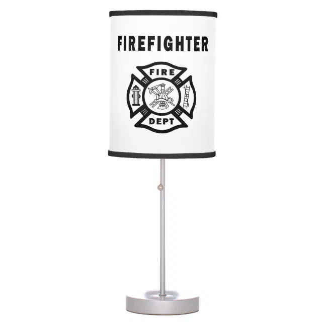Firefighter Fire Dept Table Lamp | Zazzle
