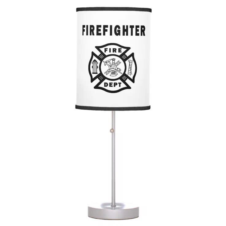 Firefighter Fire Dept Table Lamp | Zazzle