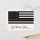 Firefighter / Fire Dept Thank You Postcard | Zazzle