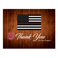 Firefighter Thank You Cards - Greeting & Photo Cards | Zazzle