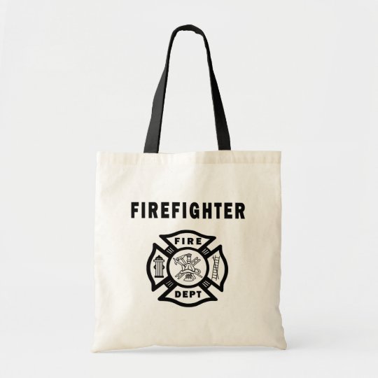 Firefighter Fire Dept Tote Bag | Zazzle.com