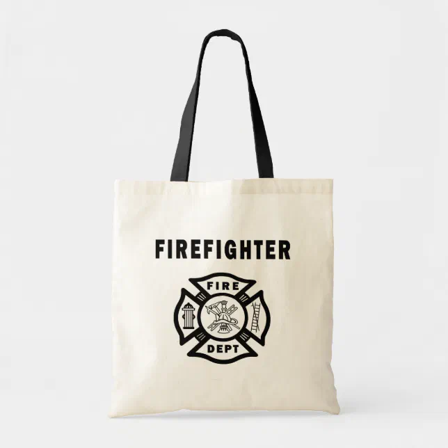 Firefighter Fire Dept Tote Bag | Zazzle