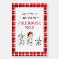 Firefighter Firehouse Boy Birthday Party Welcome Foam Board | Zazzle