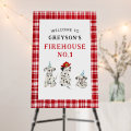 Firefighter Firehouse Boy Birthday Party Welcome Foam Board | Zazzle