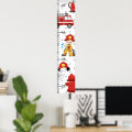 Firefighter Fireman Growth Chart Personalized | Zazzle