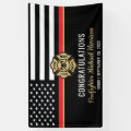 Firefighter Flag Fire Academy Graduation Party Banner | Zazzle
