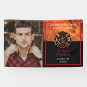Firefighter Graduation Announcement Banner | Zazzle