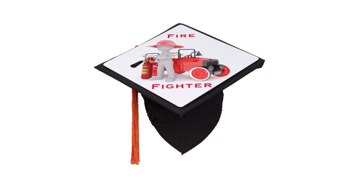 Firefighter Graduation Cap Topper | Zazzle