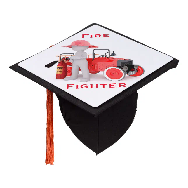 Firefighter Graduation Cap Topper | Zazzle