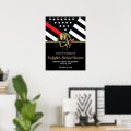 Firefighter Graduation Party Fireman Welcome Poster | Zazzle